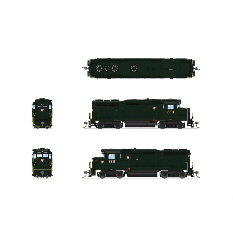 Broadway Limited Imports HO EMD GP30 Locomotive, PRR 2211, Red Keystone