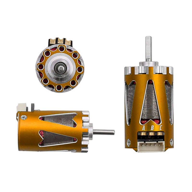 Furitek Hellfire 1410 5500Kv Sensored Brushless Motor, Gold