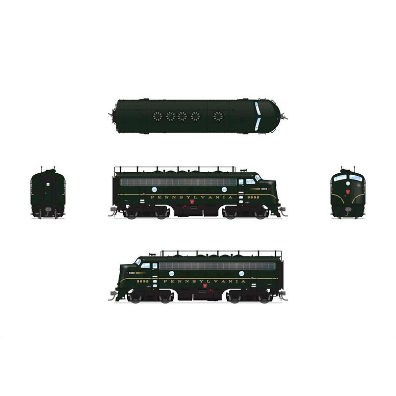 Broadway Limited Imports HO EMD F7A Locomotive, PRR 9699A DGLE 1 Stripe