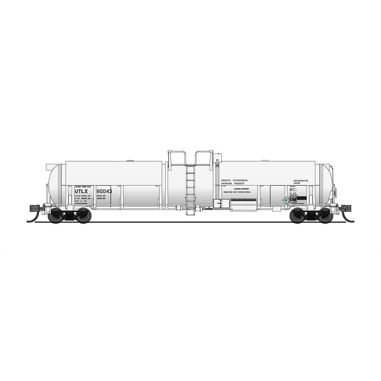 Broadway Limited Imports N Cryogenic Tank Car, UTLX White