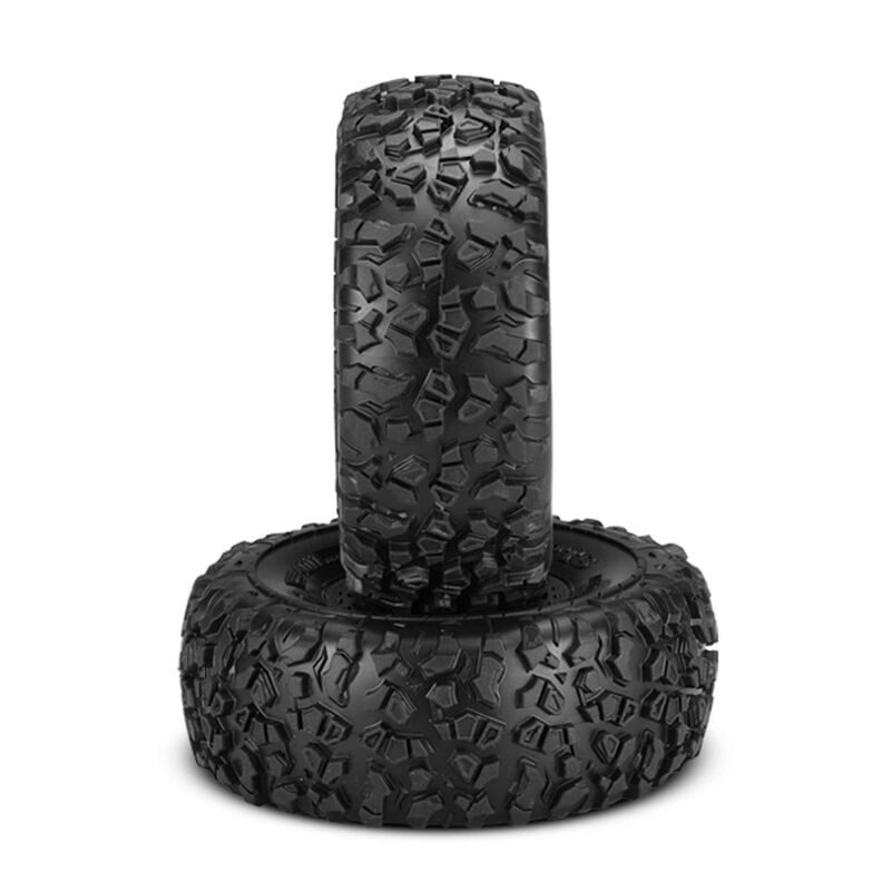 JConcepts, Inc. 1/7 Landmine Pre-Mounted Desert Truck Tires, Yellow ...