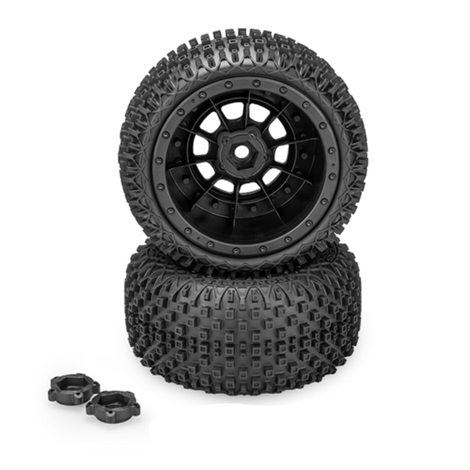 JConcepts, Inc. 1/5 Choppers Pre-Mounted Monster Truck Tires, Platinum ...