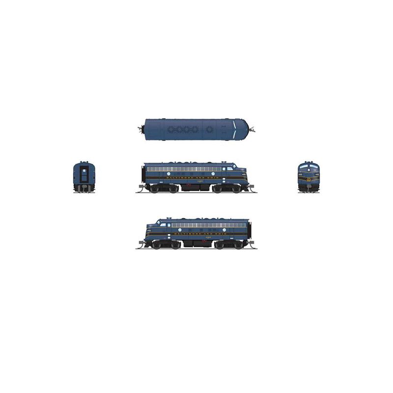Broadway Limited Imports N EMD F7A Locomotive, B&O 4500, Blue / Black / Gold