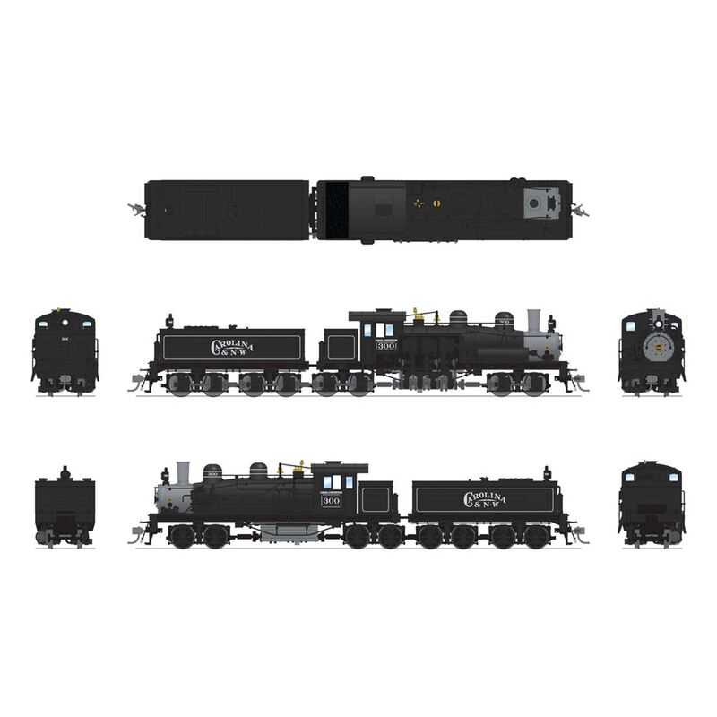 Broadway Limited Imports HO Class D 4 Truck Shay Locomotive, CNWS #300