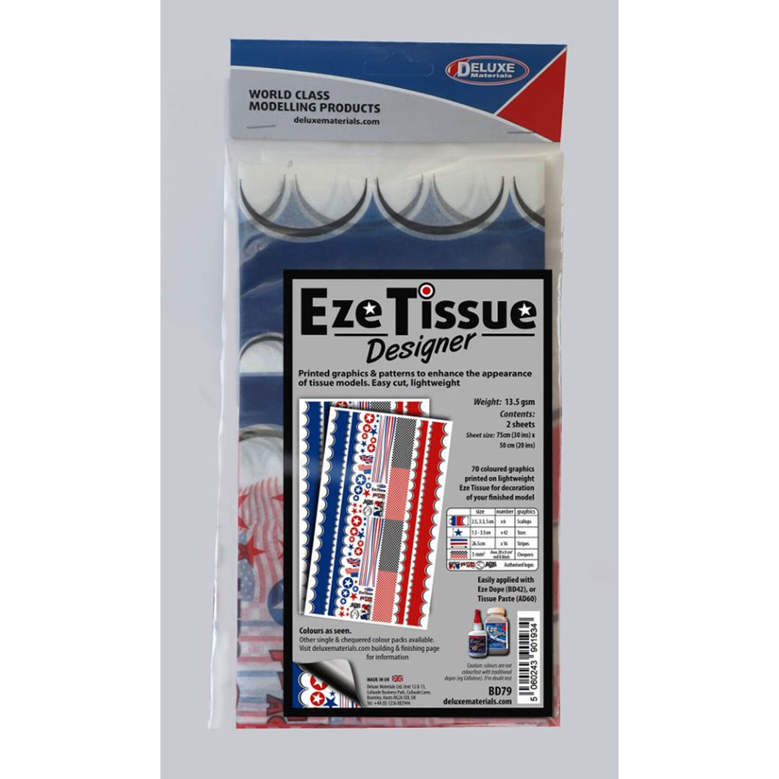 Deluxe Materials Eze Tissue Designer (2) | Tower Hobbies