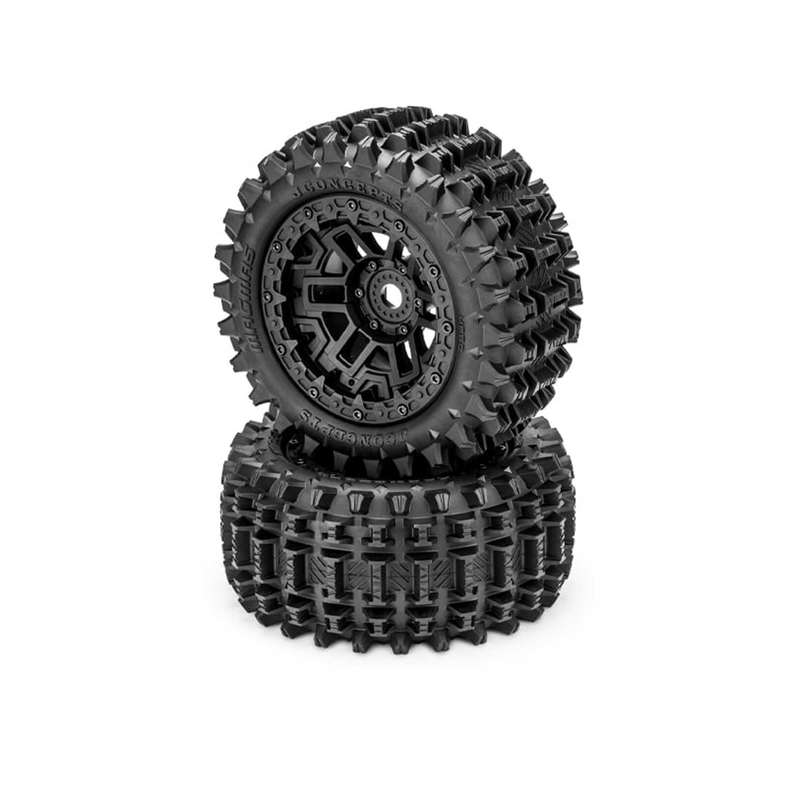 JConcepts, Inc. 1/8 Magma Pre-Mounted Monster Truck Tires, Medium ...