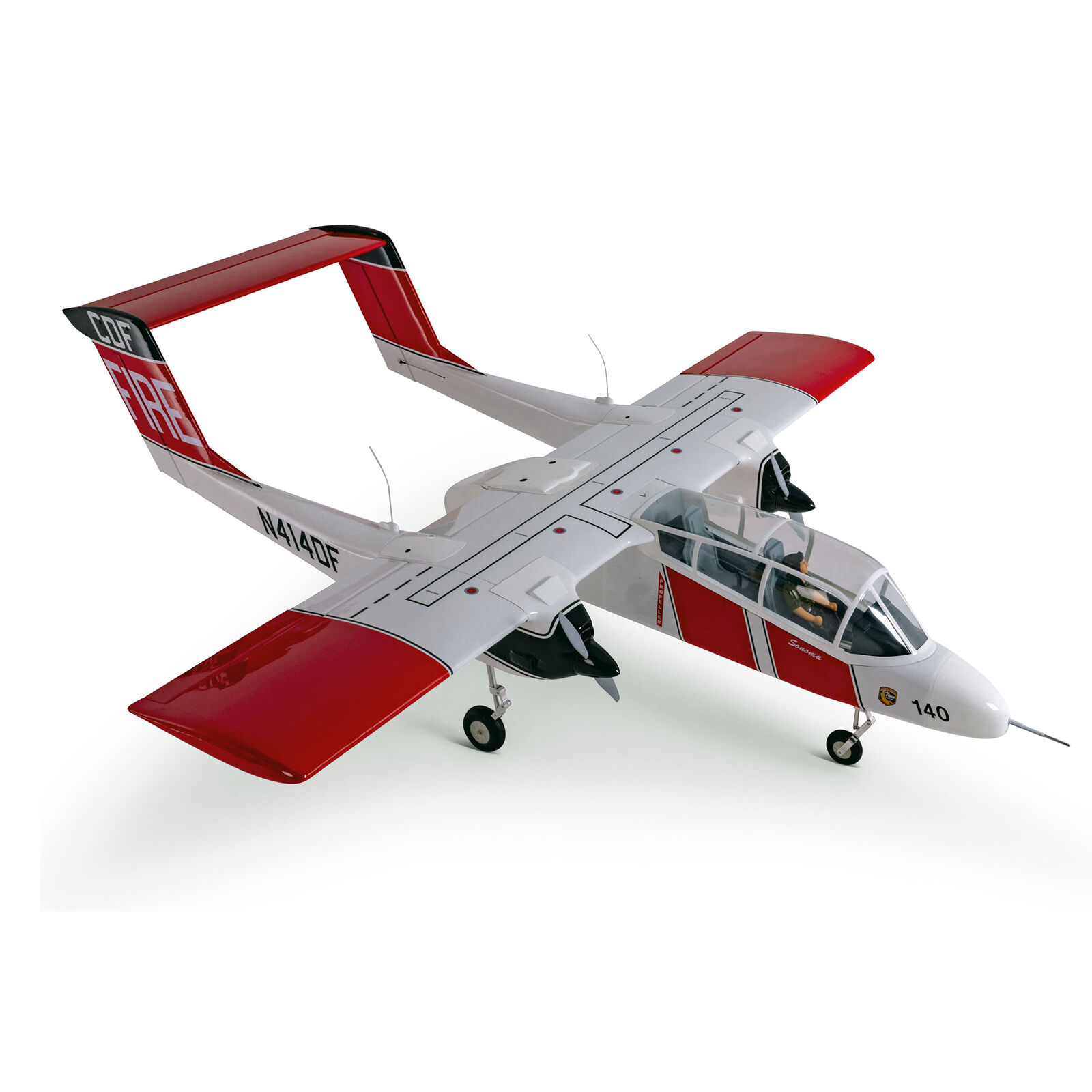 Hangar 9 OV-10 Bronco 20cc ARF with Landing Gear Set, Spektrum Avian Motors and ESCs Combo ...