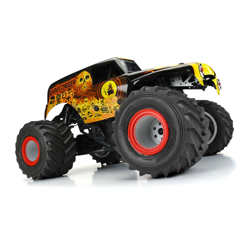 Pro-Line Racing 1/10 Grave Digger Fire (Red) Painted Body Set: LMT ...