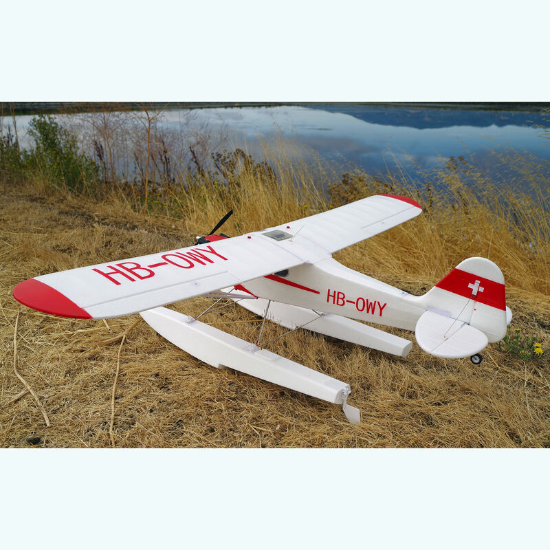 FMS Piper J-3 Cub V3 PNP with Floats, 1400mm