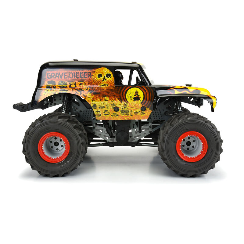 Pro-Line Racing 1/10 Grave Digger Fire (Red) Painted Body Set: LMT ...