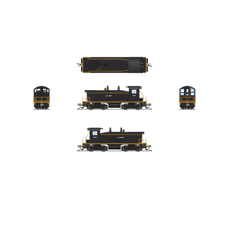 Broadway Limited Imports N EMD SW8 Locomotive, USAX 2019, Black with ...