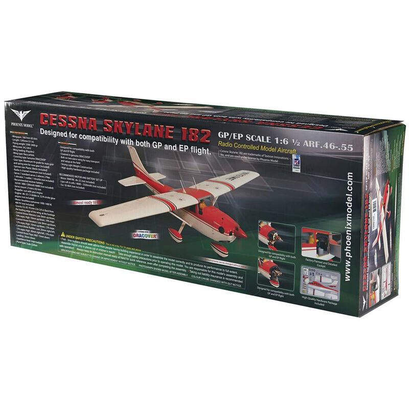 Phoenix Model 1:6 1/2 Cessna Skylane 182 .46-.55 EP ARF | Tower Hobbies