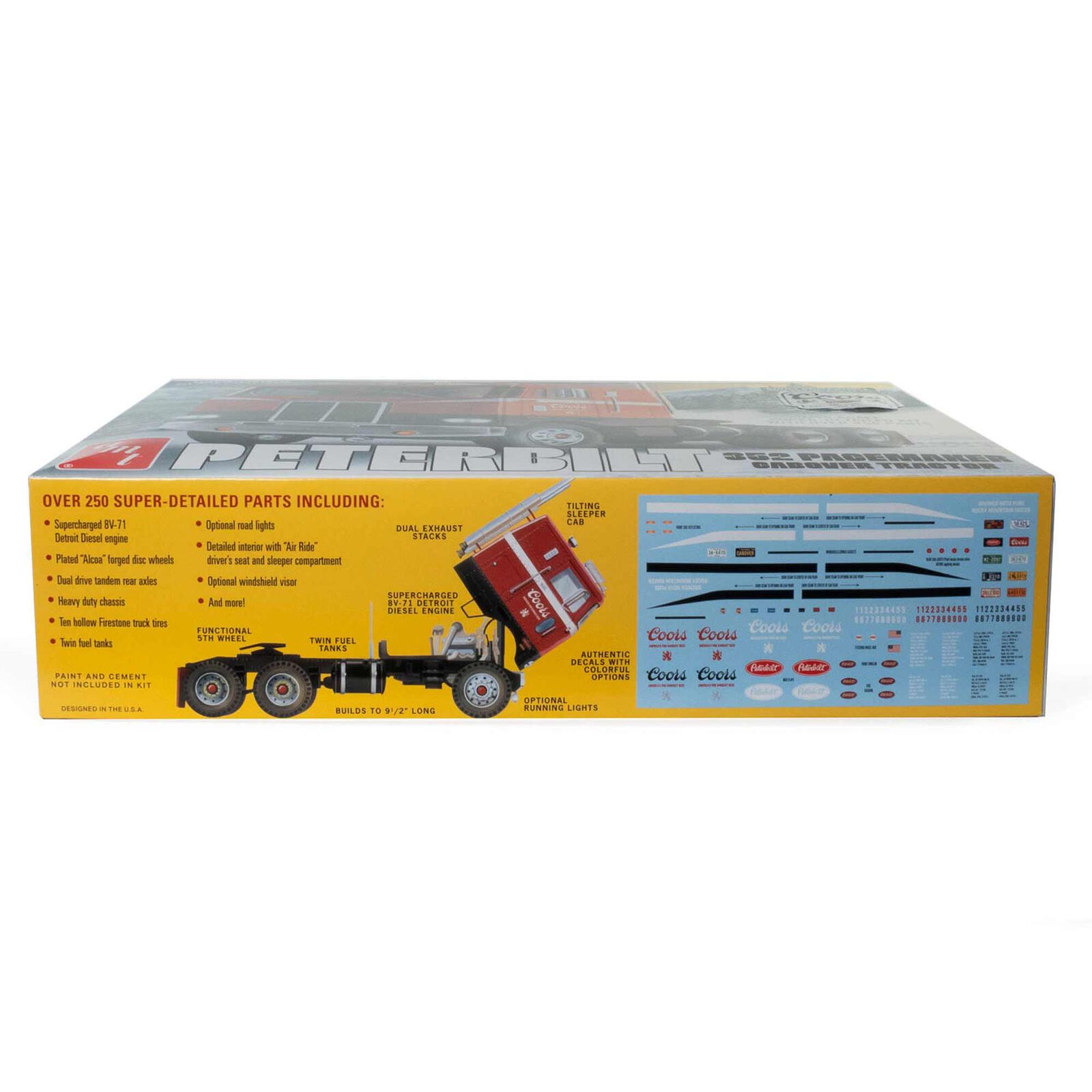 AMT 1/25 Peterbilt 352 Pacemaker COE Coors Beer Model Kit | Tower Hobbies