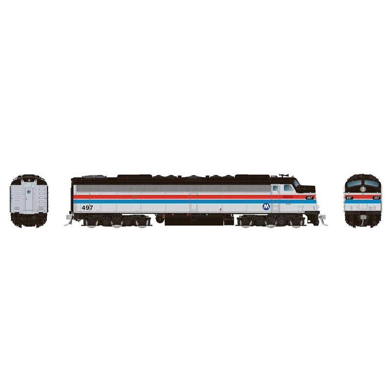 Rapido Trains Inc. HO EMD E8A Locomotive with HEP, with DCC & Sound, MTNTH #497