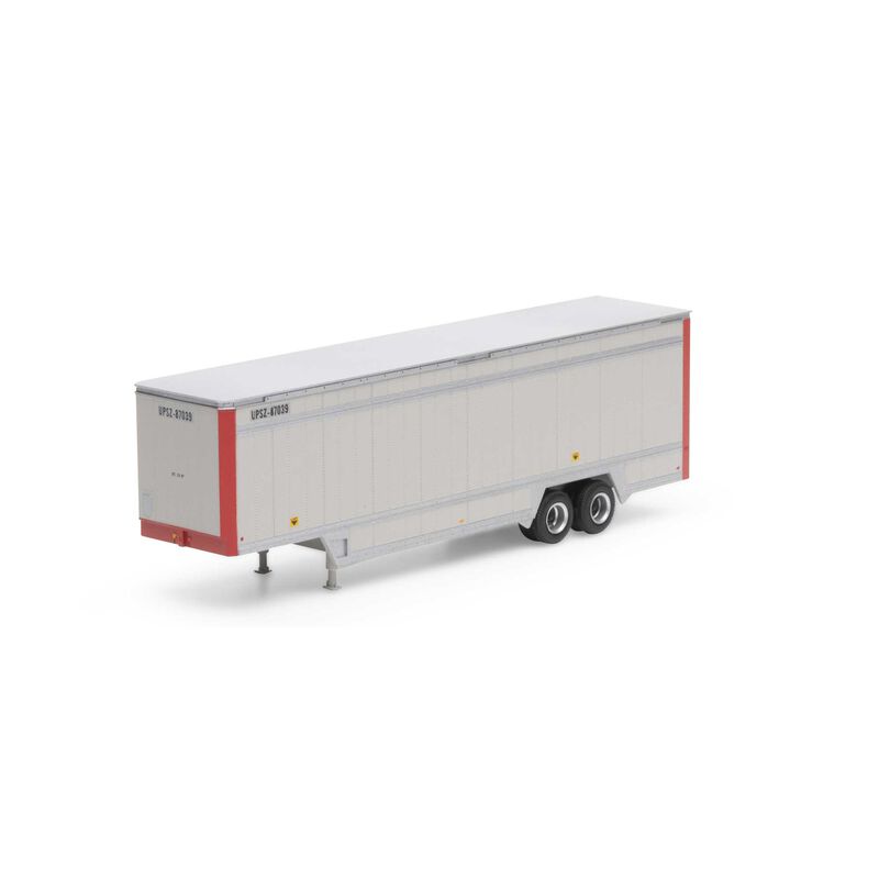Athearn HO 40' Drop Sill Parcel Trailer, UPS/Red Ends#87039 | Tower Hobbies