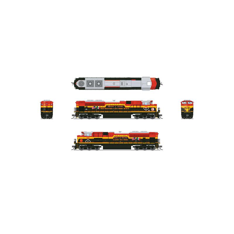 Broadway Limited Imports N EMD SD70ACe Locomotive, KCS 4009, "Heroes"