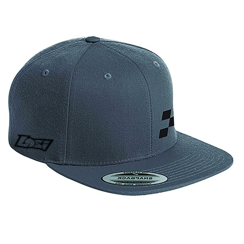 Losi Losi Race Inspired Black Snapback Hat | Tower Hobbies