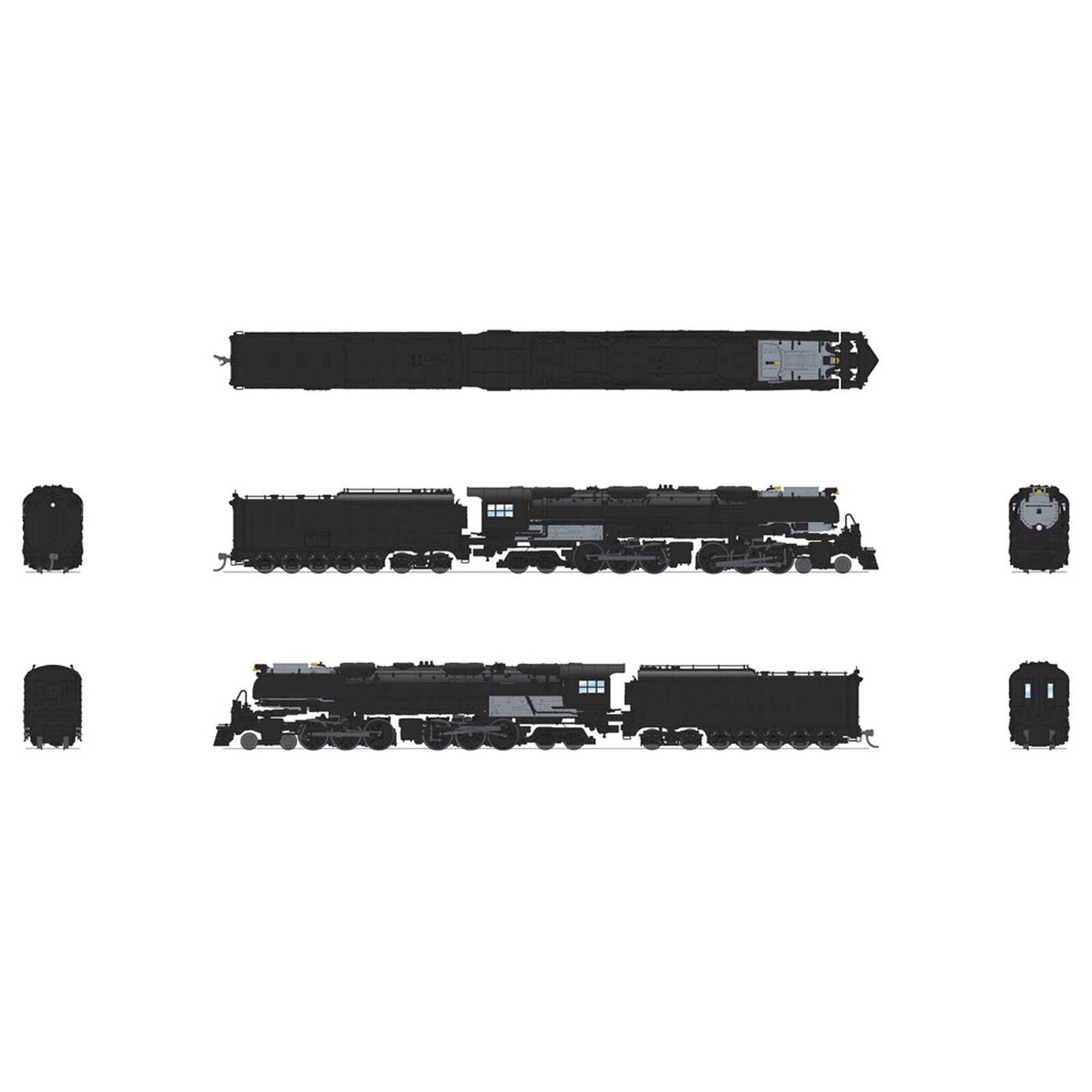 Broadway Limited Imports N Challenger 4-6-6-4 Locomotive with Oil ...