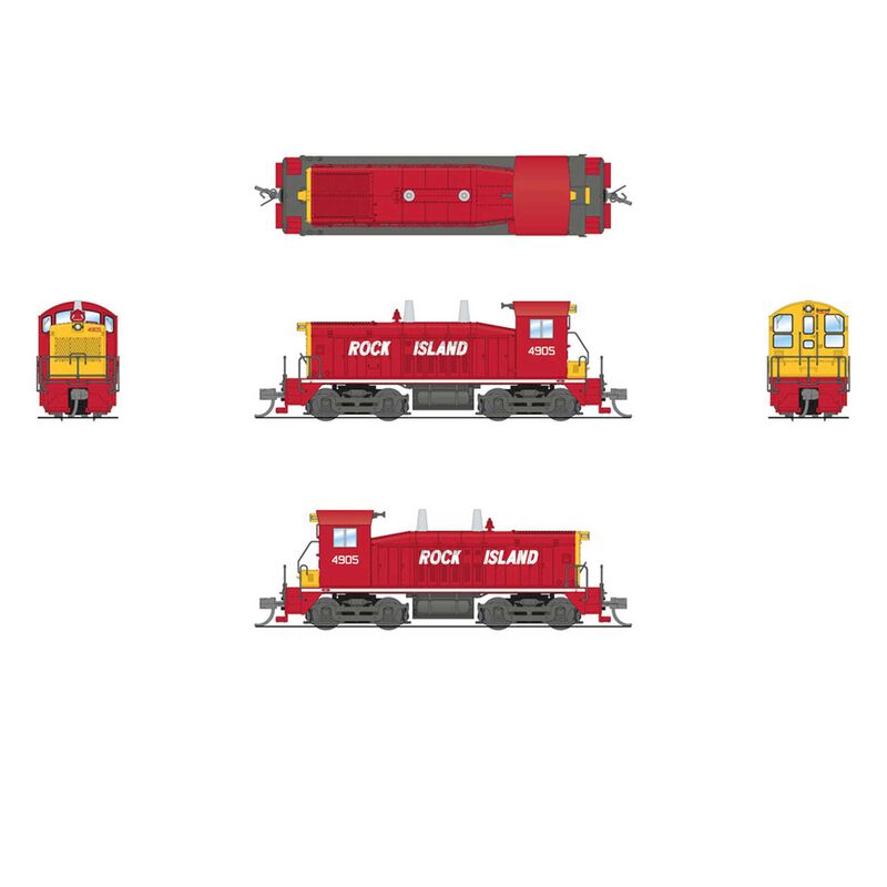 Broadway Limited Imports EMD NW2 Switcher, Rock Island 4907, Red ...