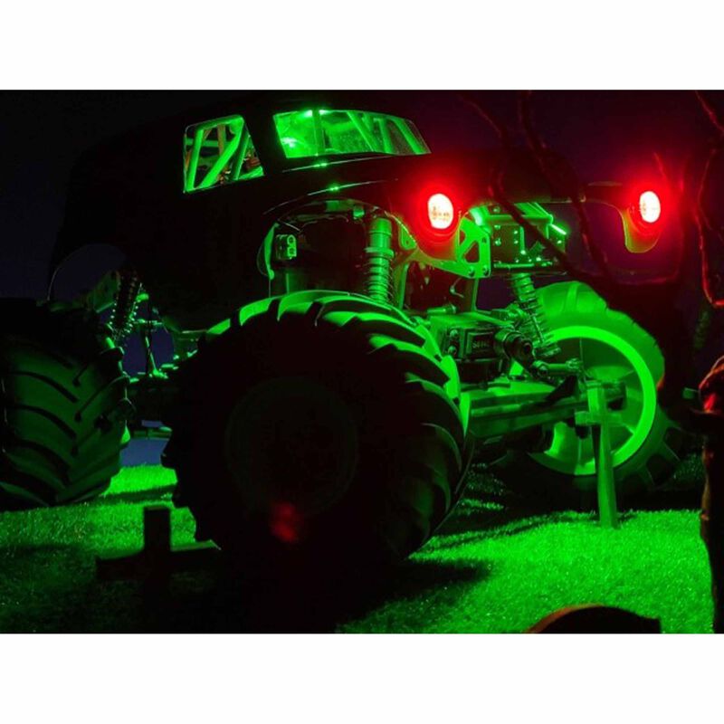 MyTrickRC, Inc. HB-2 Off-Road Light Kit, 1/8 Losi LMT 2.0 Grave Digger ...