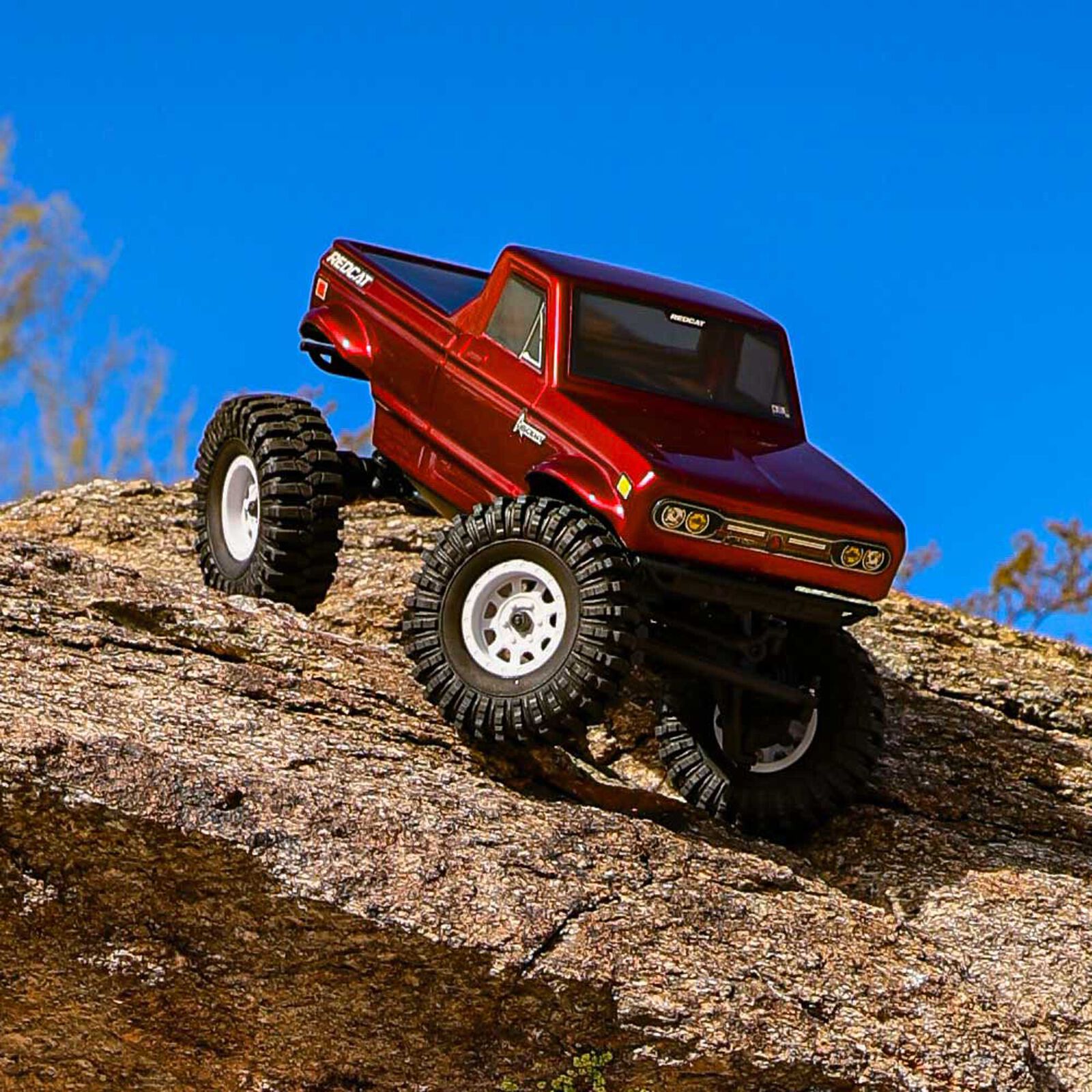 Redcat Racing 1/18 Ascent-18 4x4 Brushed Electric Rock Crawler RTR, Red ...