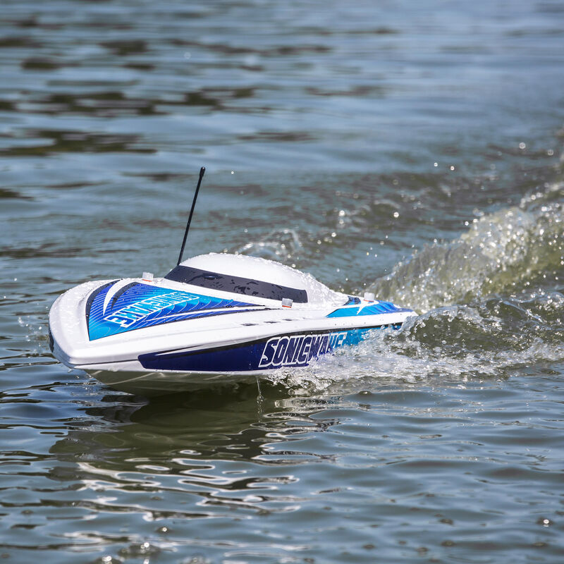 Pro Boat Sonicwake 36" Self-Righting Brushless Deep-V RTR, White ...