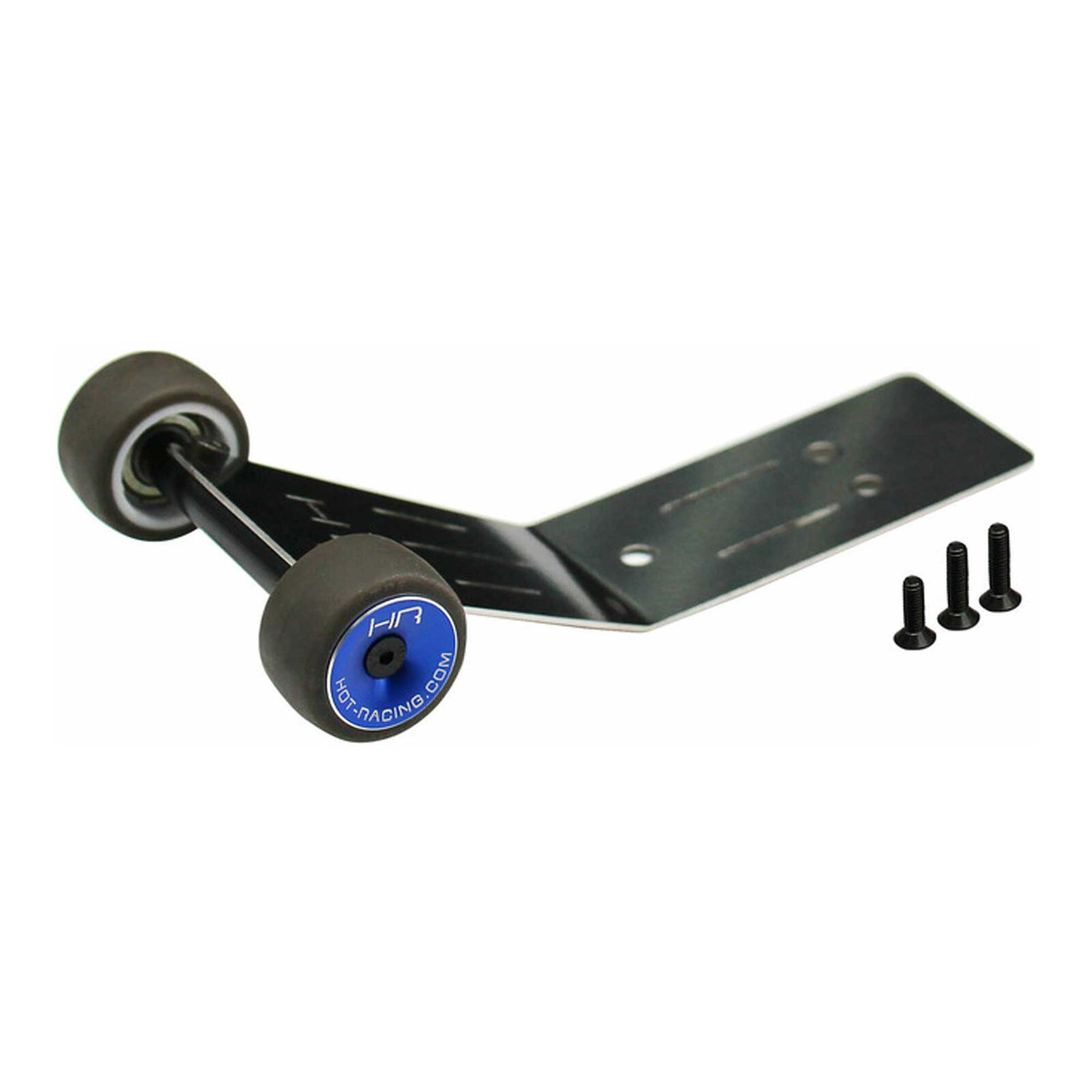 Hot Racing Stainless Steel Wheel Bar, 1/10 Traxxas Mini Maxx, Blue