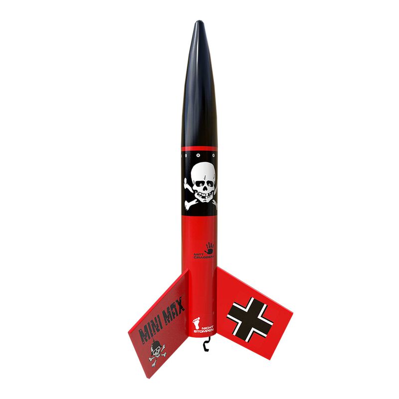 Estes Mini Der Red Max Model Rocket Bag Kit | Tower Hobbies