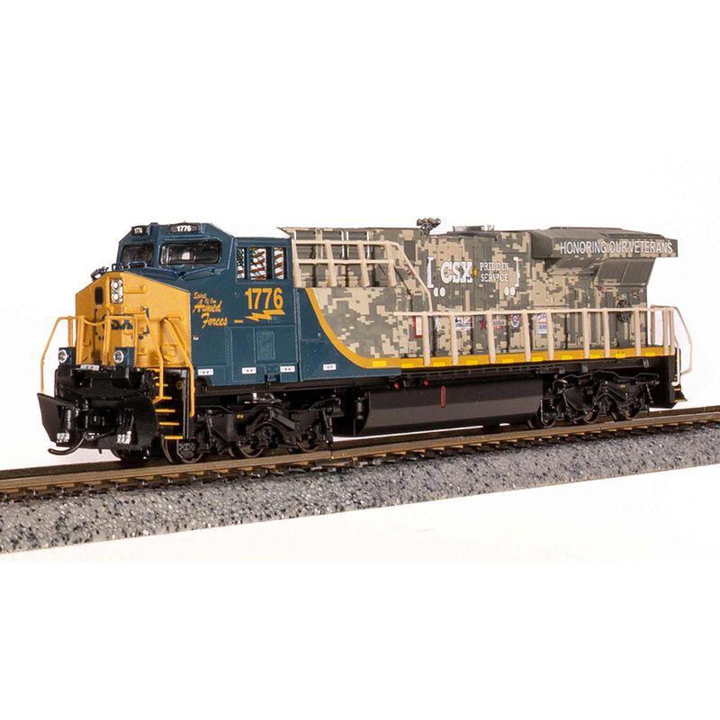 Broadway Limited Imports N GE ES44AC Locomotive, Pride in Service Veterans, Paragon4, CSX #1776 ...