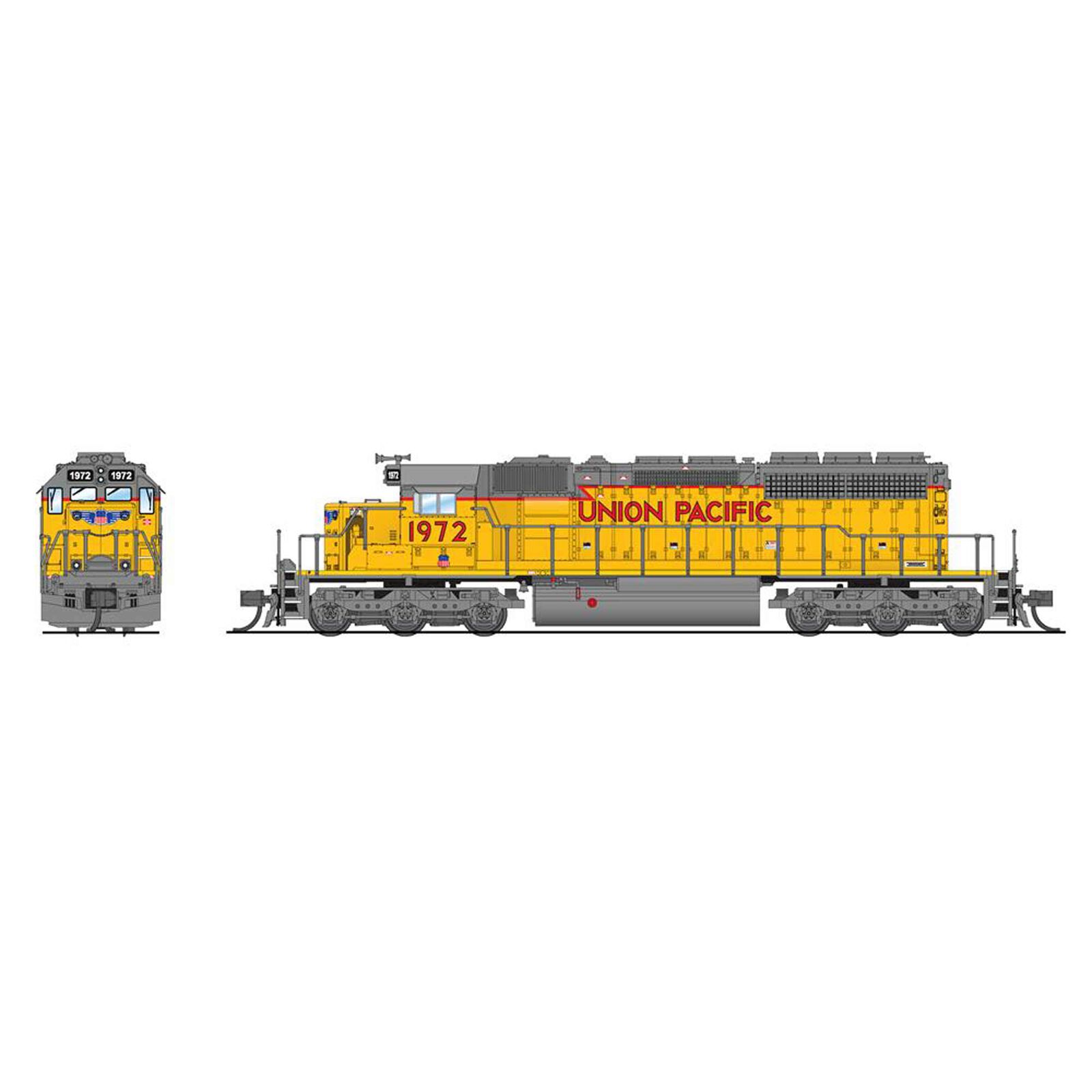 Broadway Limited Imports N EMD SD40-2 Locomotive, UP 1972, 2010's ...