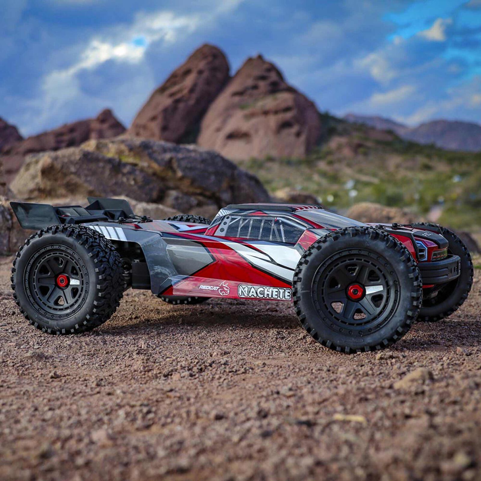 Redcat Racing 1/6 Machete 4S Brushless Electric Monster Truck, Red ...