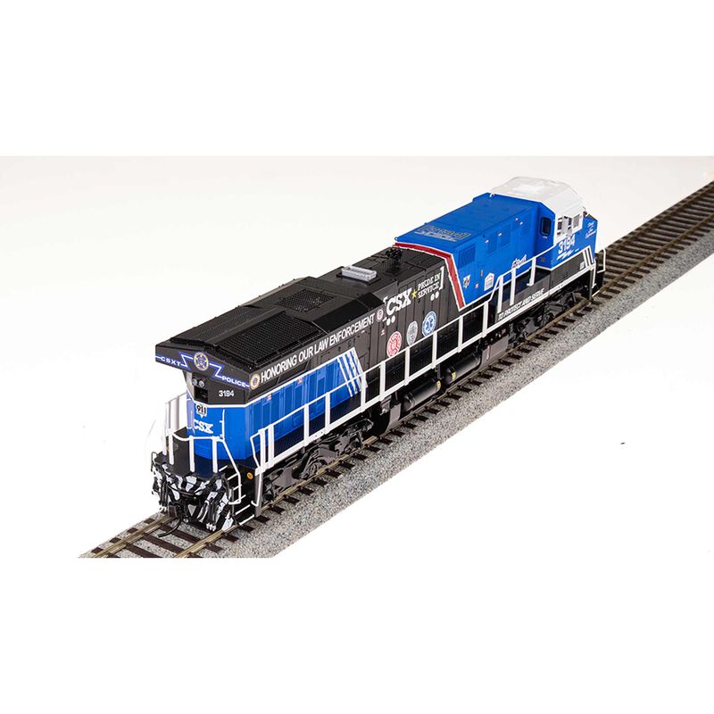 Broadway Limited Imports HO GE ES44AC Locomotive, Pride in Service Law Enforcement, Paragon4 CSX ...