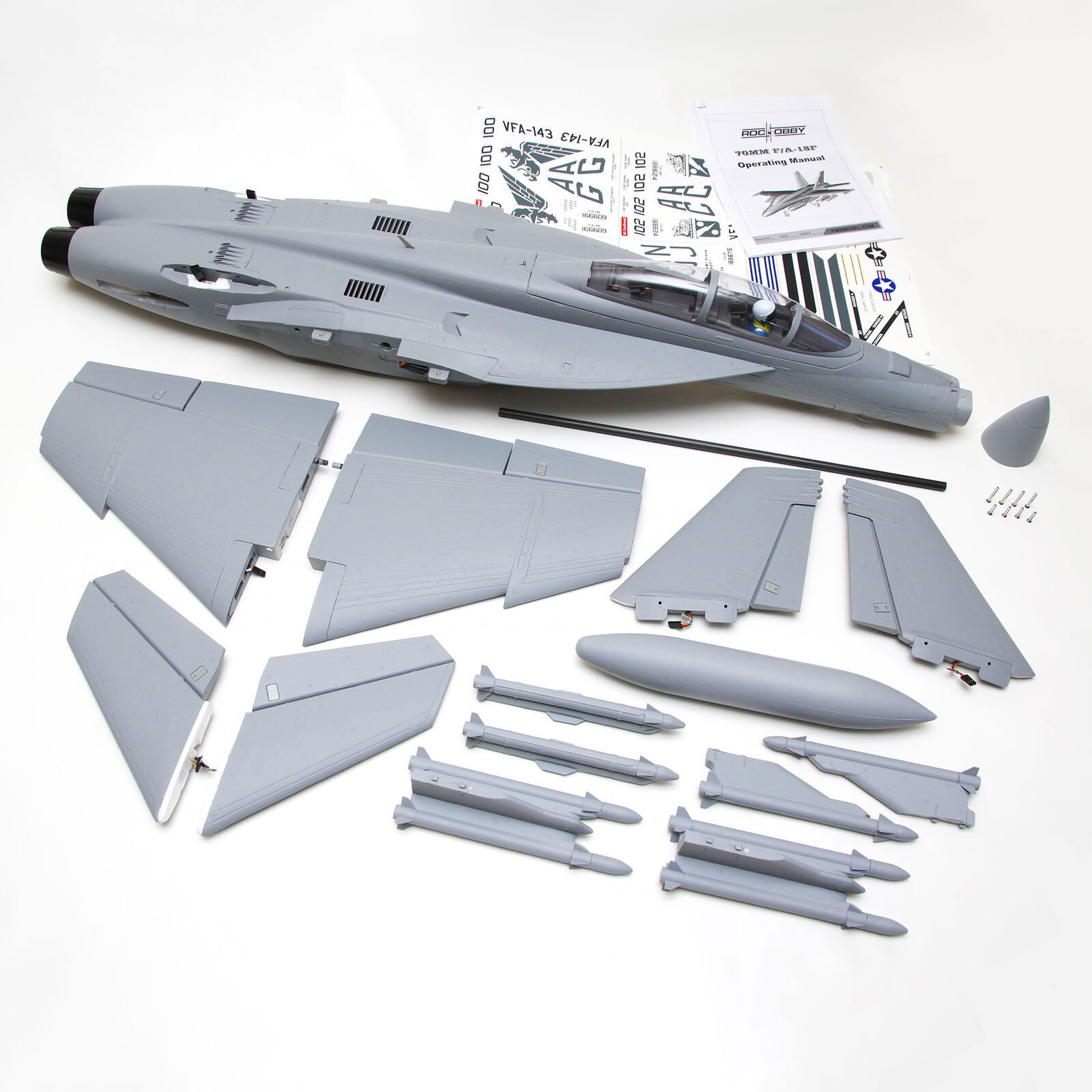 FMS F-18F 70mm Super Hornet EDF V2 PNP with Reflex