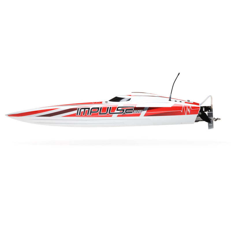 Pro Boat Impulse 32" Brushless Deep-V RTR with Smart, White/Red