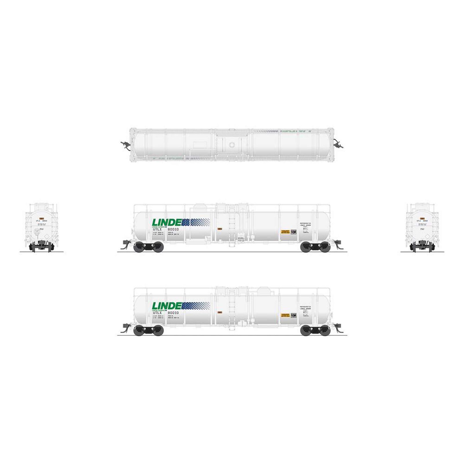 Broadway Limited Imports HO Cryogenic Tank Car, Linde Type A