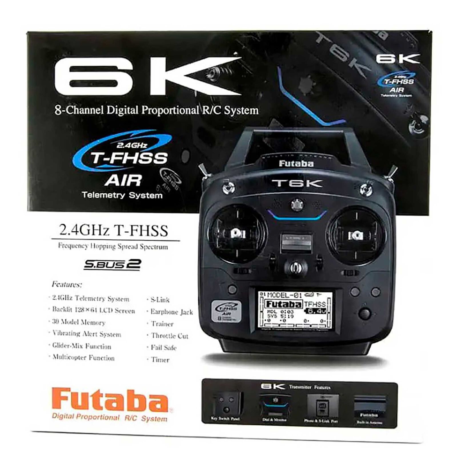Futaba Systems 6K-V3S FPV 6K Transmitter with R3001SB Receiver