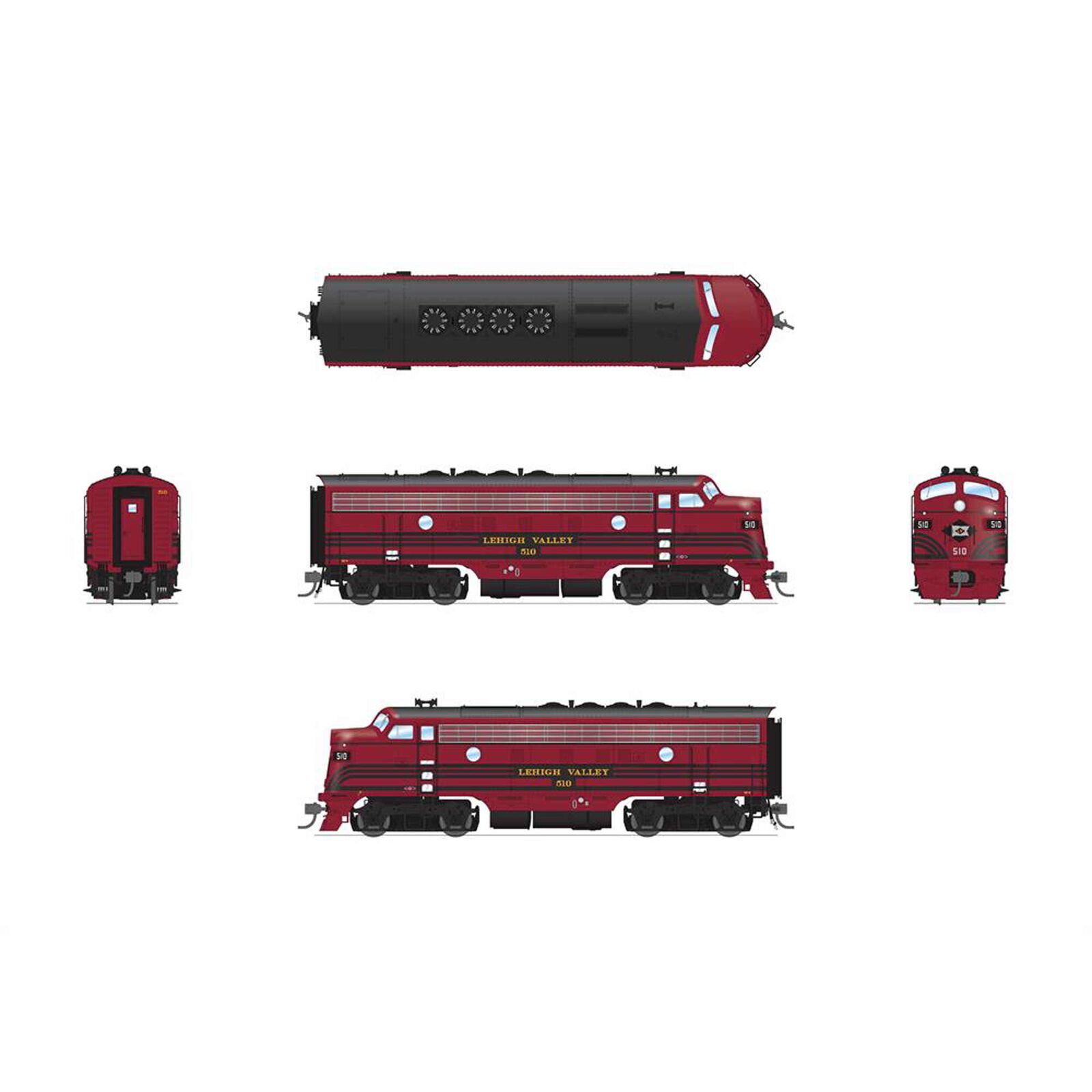 Broadway Limited Imports HO EMD F3A Locomotive, LV 512 Cornell Red ...