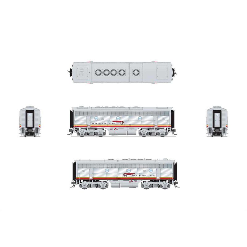 Broadway Limited Imports HO EMD F7B Locomotive, ATSF 328B, Warbonnet ...