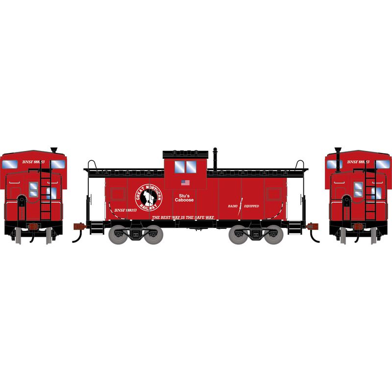 Athearn HO ATH Wide-Vision Caboose, BNSF/GN #888153