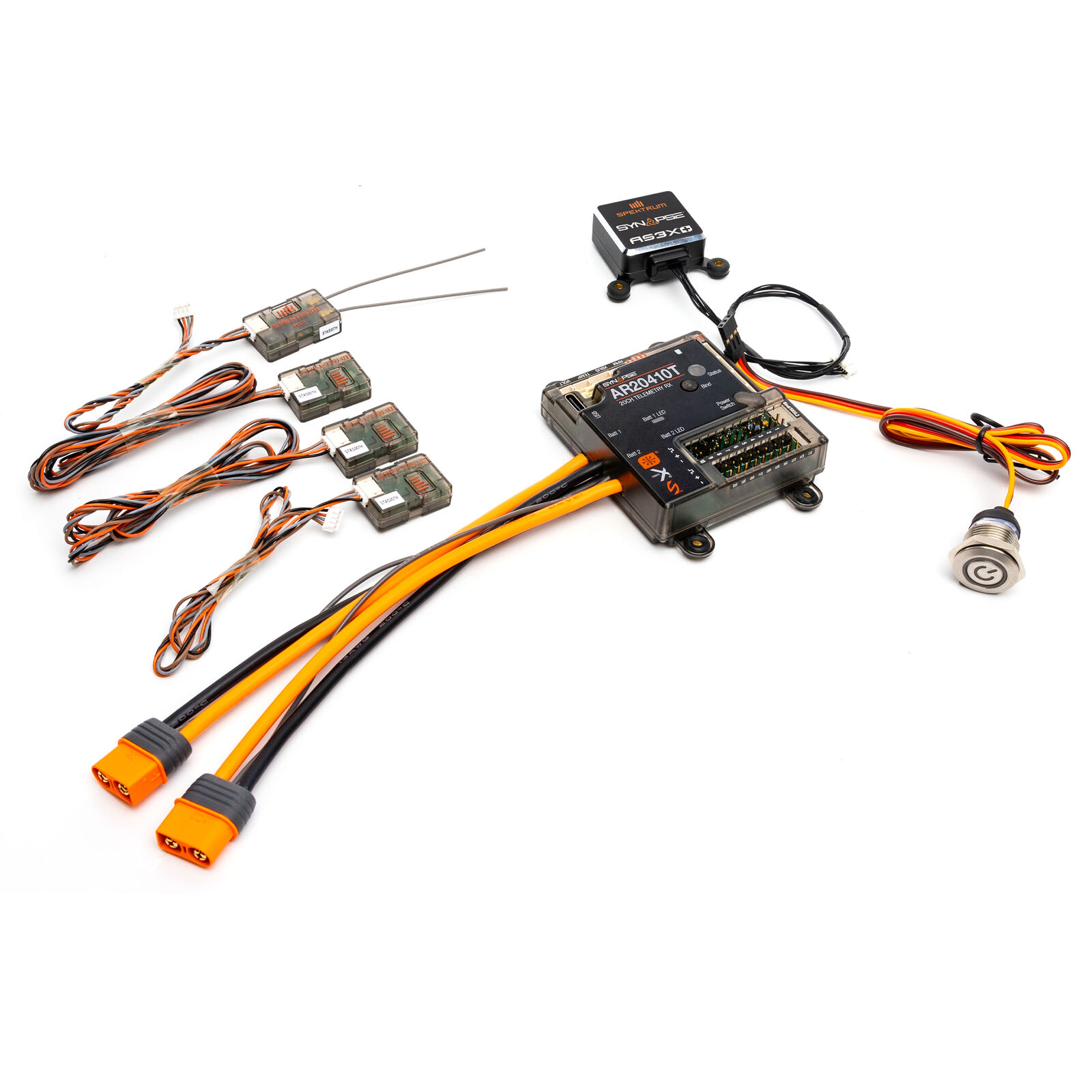 Spektrum AR20410T 20-Channel PowerSafe Receiver with Synapse AS3X+ and ...