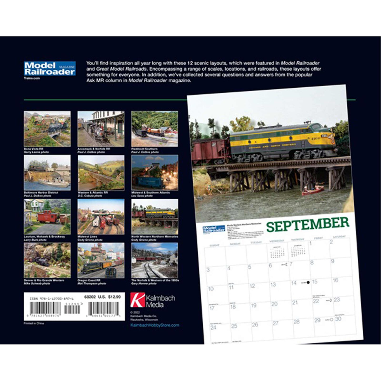 Kalmbach Publishing Co. Model Railroader 2023 Calendar | Tower Hobbies