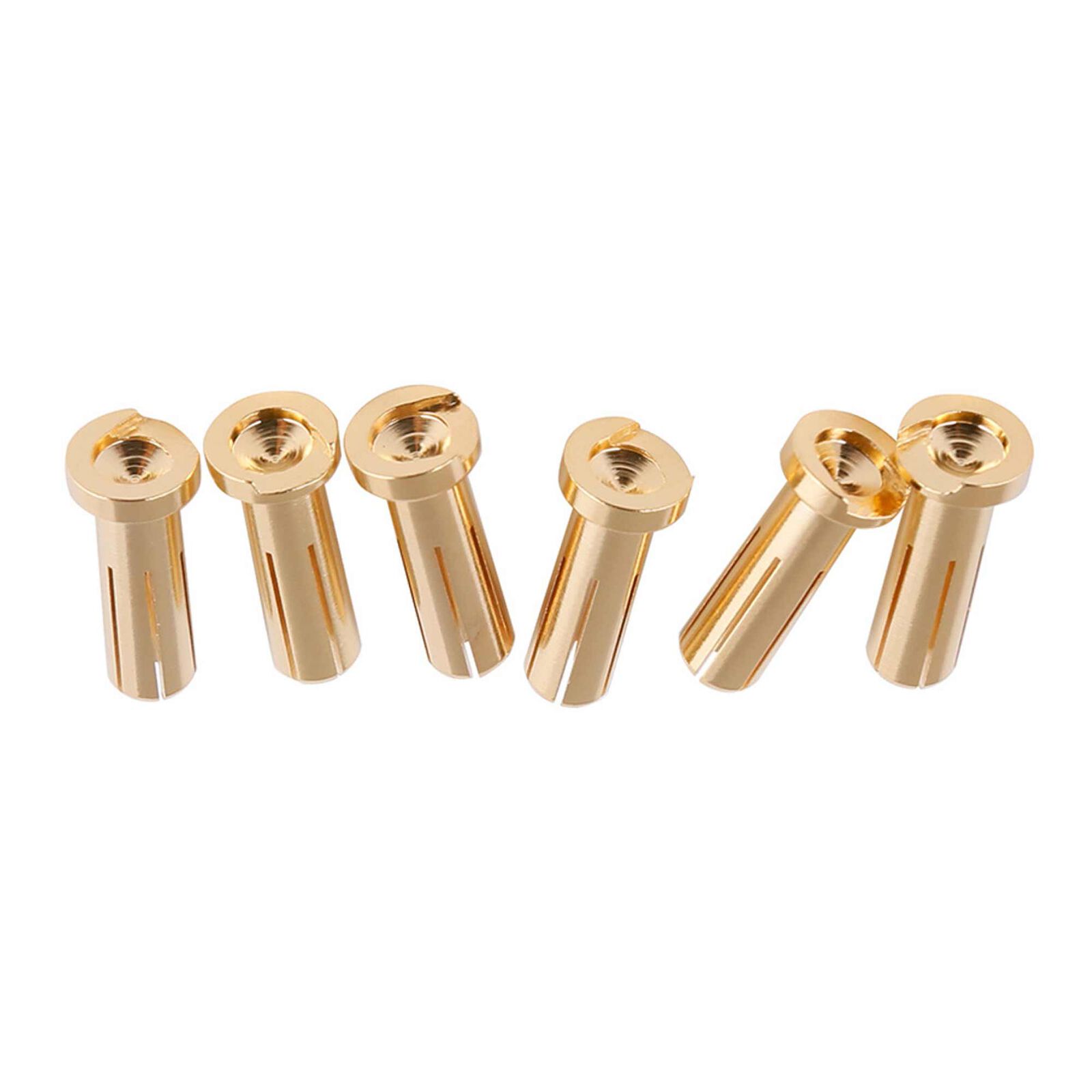 Gens ace 5.0mm Bullet Connector, Male, Flat (6) | Tower Hobbies