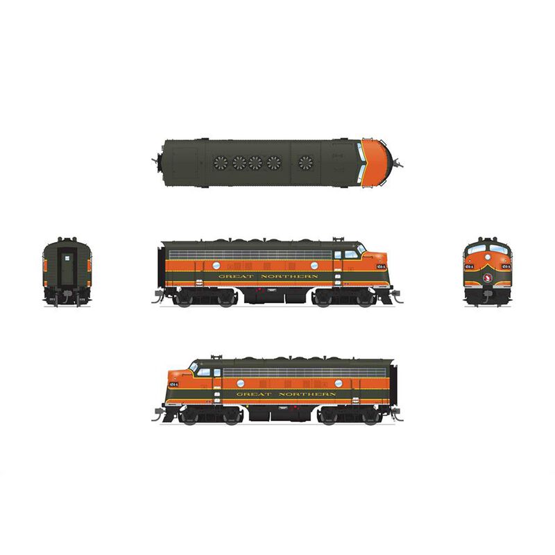 Broadway Limited Imports HO EMD F7A Locomotive, GN 454D, As-Delivered Empire