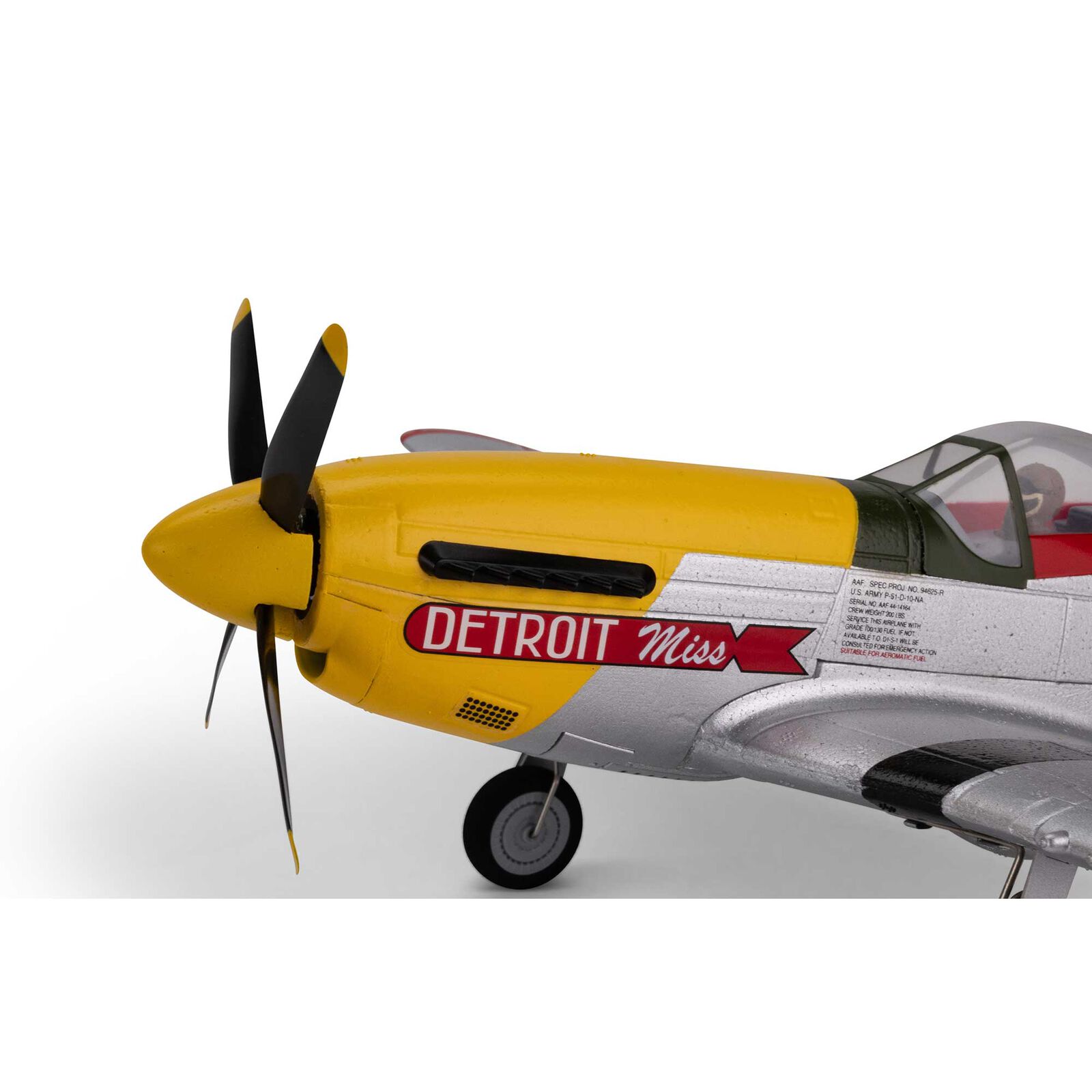 E-flite UMX P-51D Mustang “Detroit Miss” BNF Basic with AS3X and SAFE Select | Tower Hobbies