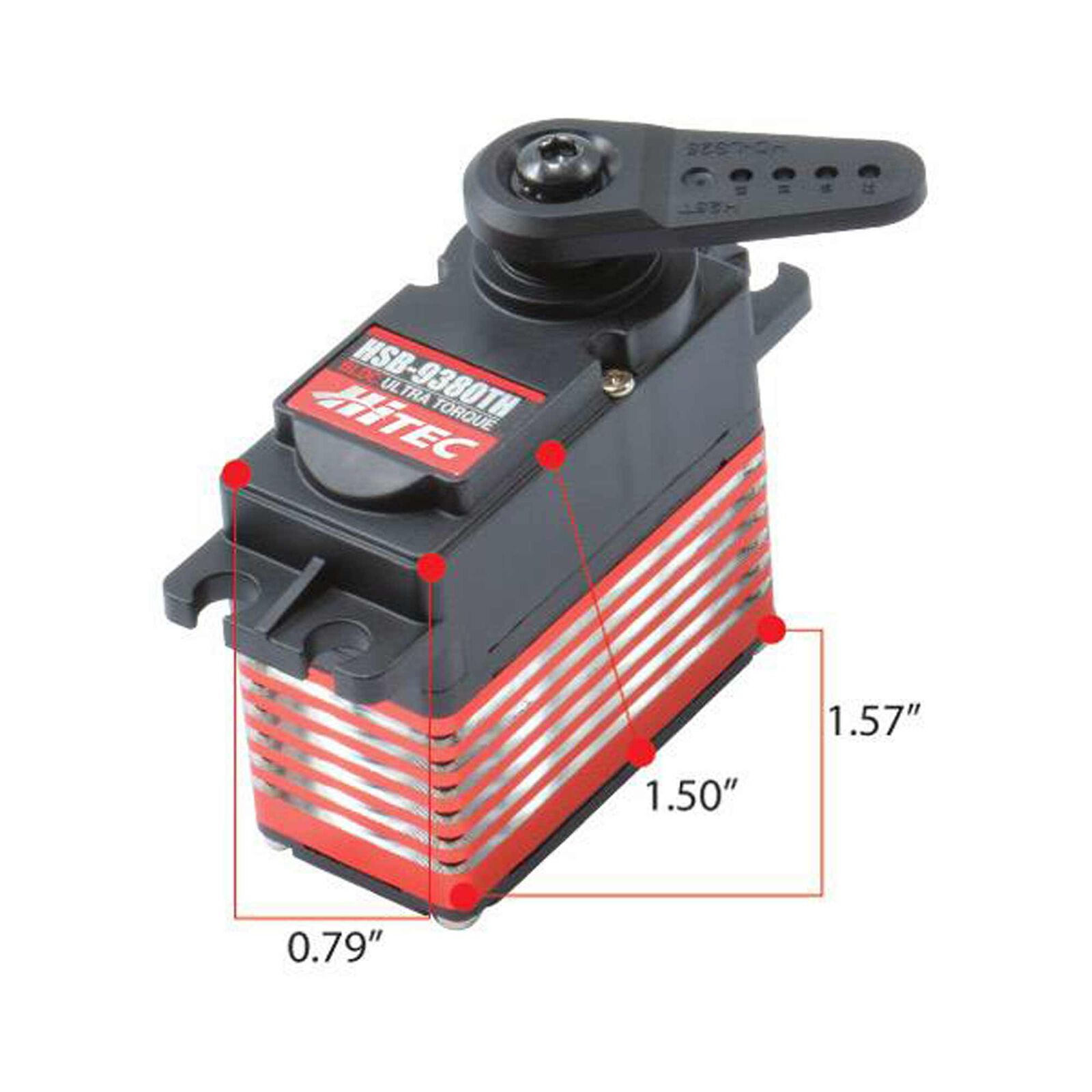 Hitec RCD Inc. HSB-9380TH High Speed, Brushless, Titanium Gear Servo ...