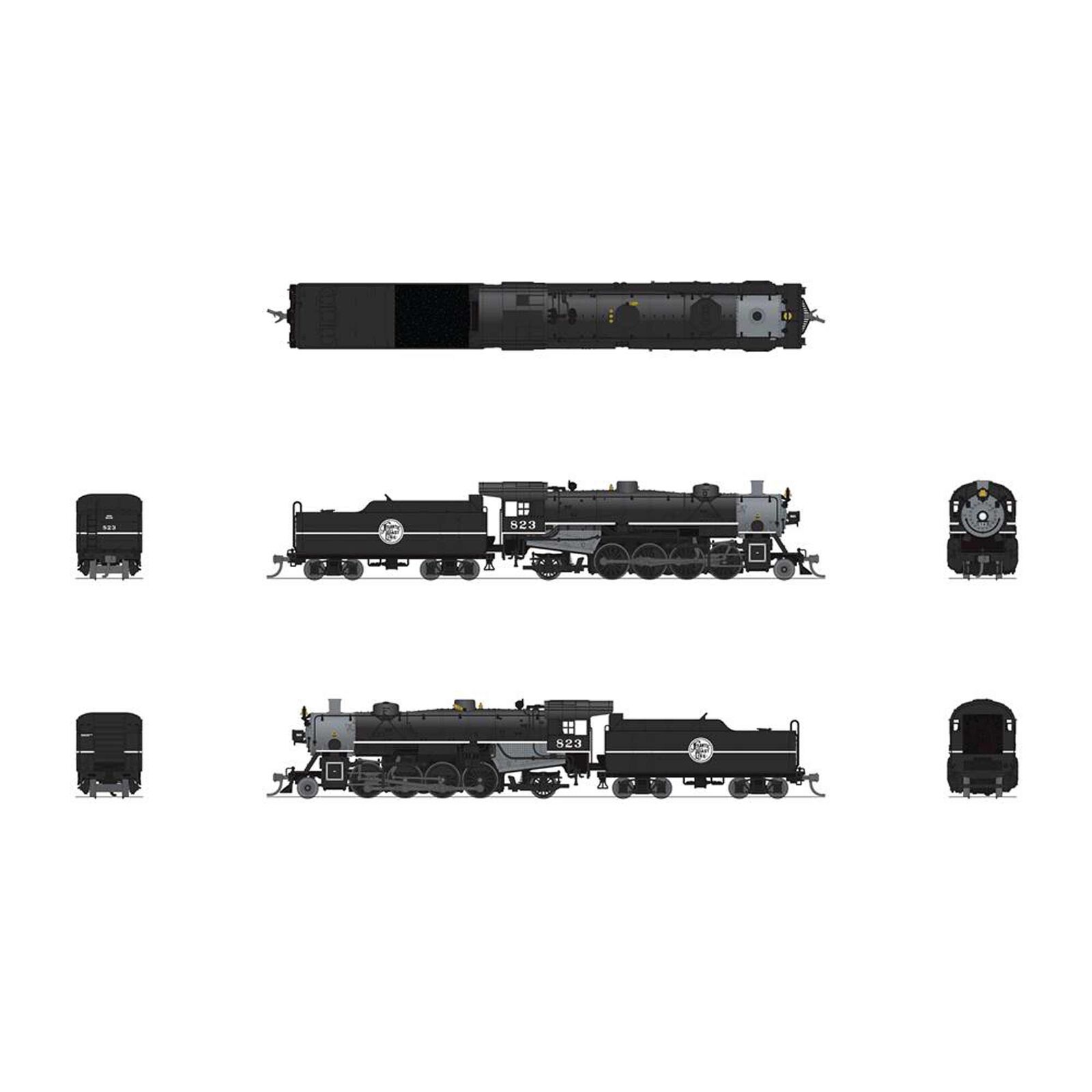 Broadway Limited Imports N USRA Light Mikado 2-8-0 Steam Locomotive ...